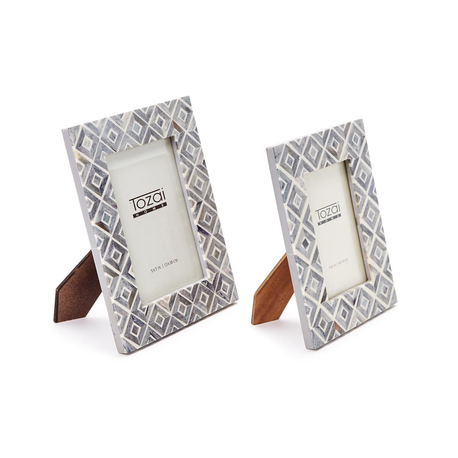 Birch Lane™ Set Of 2 Diamond Pattern Photo Frame | Wayfair