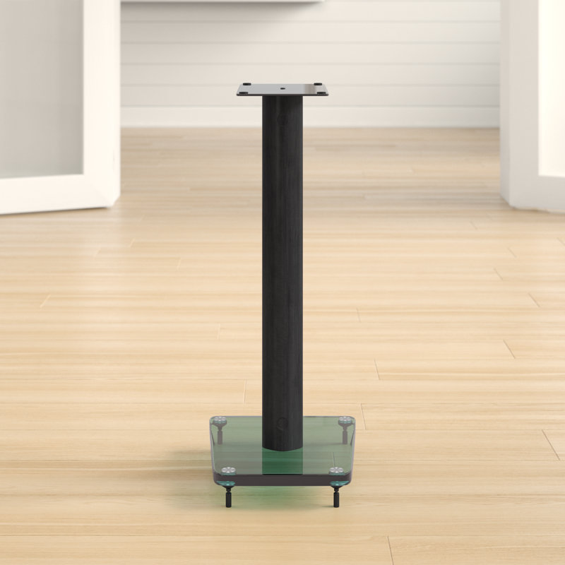 Symple Stuff Glass & Steel Speaker Stands, 24" Height & Reviews | Wayfair