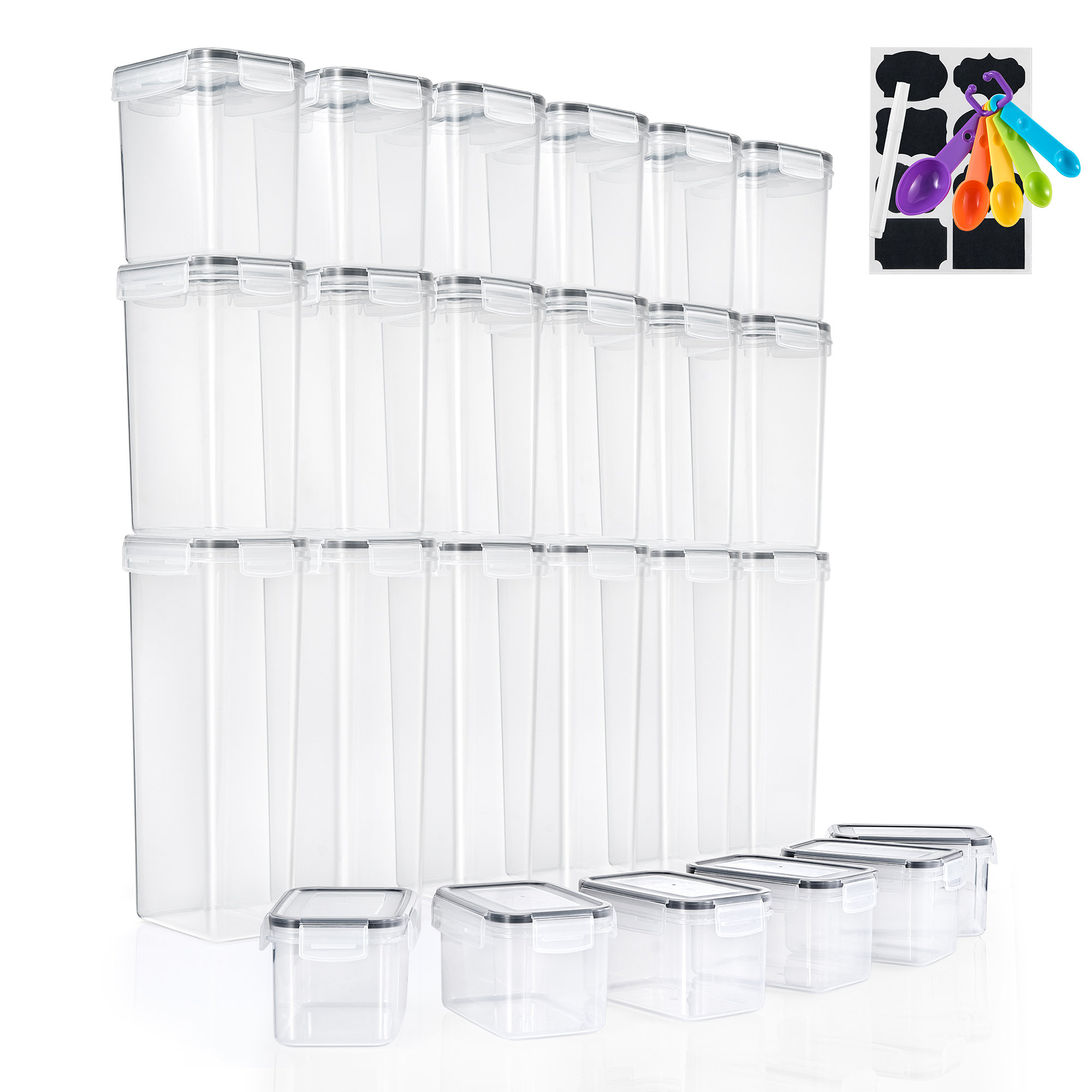 Sorbus Airtight Food Storage Containers Set 24 Pack | Wayfair