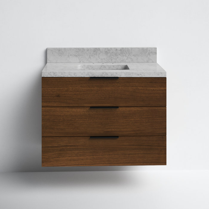 AllModern Mitchell 36'' Single Bathroom Vanity with Engineered Stone ...