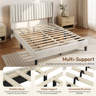 Latitude Run® Aarti Upholstered Bed Frame with Wing Side & Reviews ...
