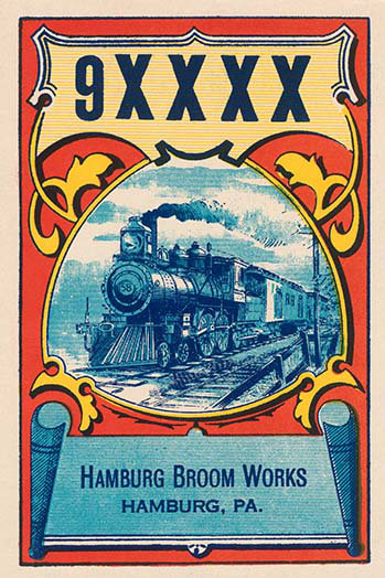 Buyenlarge " 9XXXX Steam Train Broom Label " - Wayfair Canada