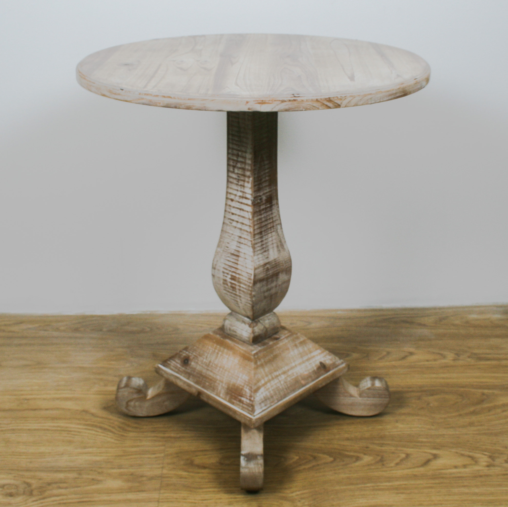Lily Manor Coles Table Round Pillar 60Cm Wood | Wayfair.co.uk