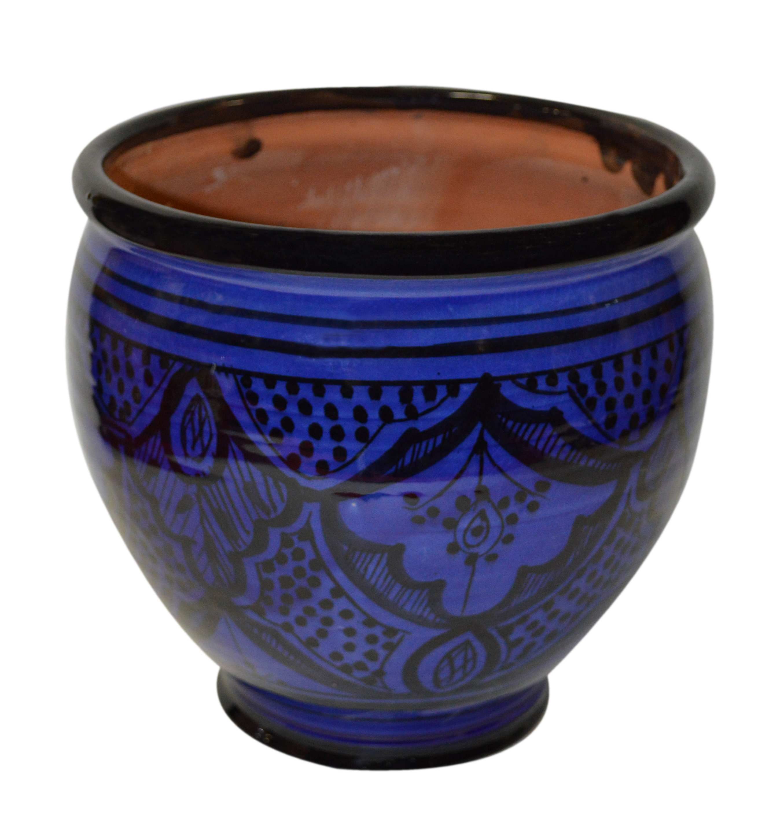 Treasures of Morocco Flower Pot Moroccan Spanish Garden Drain Hole ...