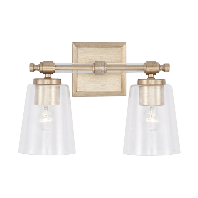 Capital Lighting 14" W X 10" H 2-Light Vanity In Brushed Champagne With ...