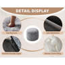Mercer41 Foot Stool Ottoman Pouf With Foam Chunk Filling Small Ottomans ...