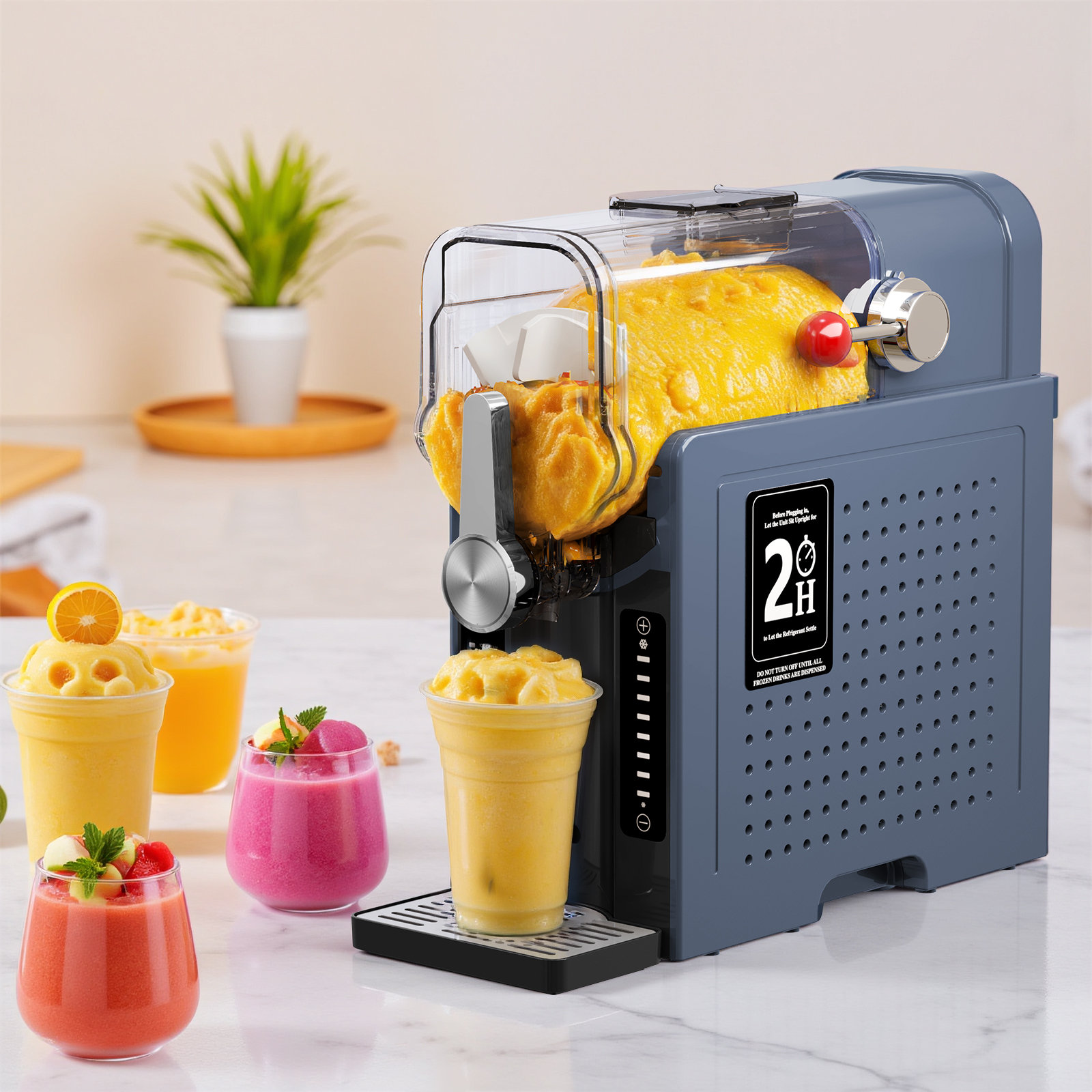 Auxiwa Slushie Machine, 15-Minute Slushy Machine(Fastest Results) For ...