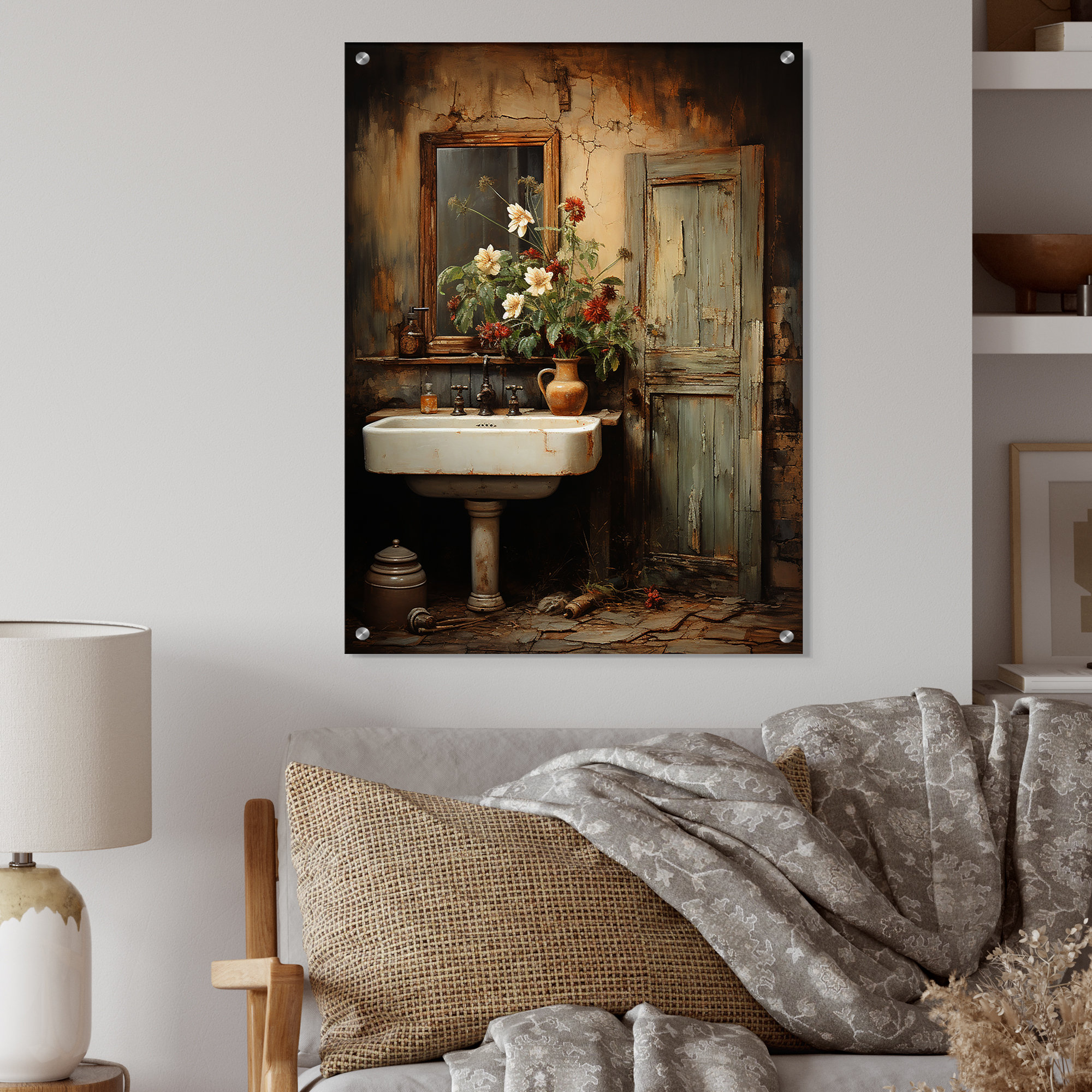 Lark Manor™ Bathroom Rustic Charm II - Bathroom Acrylic Wall Art | Wayfair