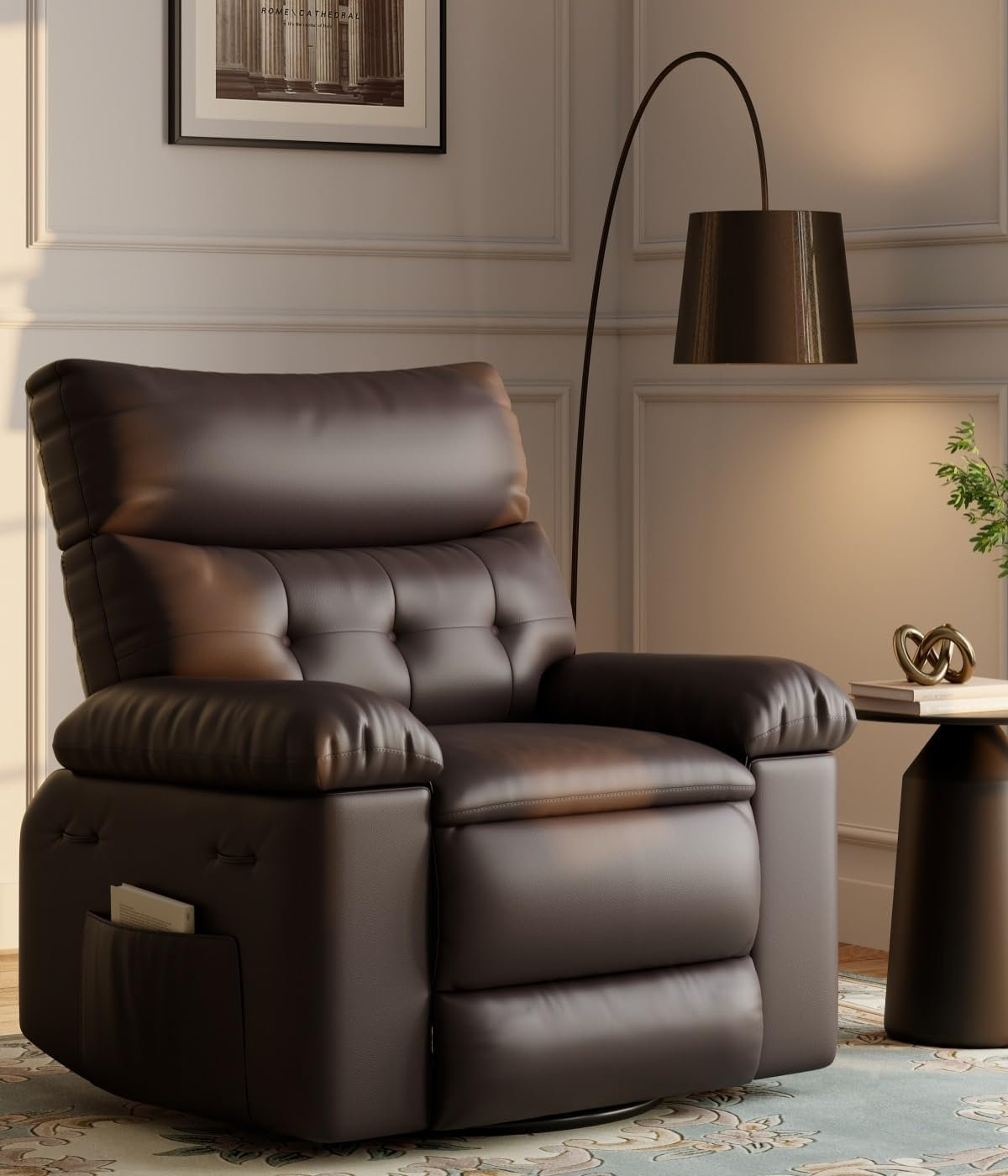 Latitude Run® 27" Oversized Recliner Chairs with Heat and Massage - 361 ...