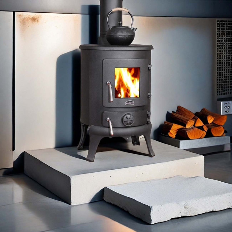 Hart Enjoy life Small cast-iron wood fireplace with boiling water | Wayfair