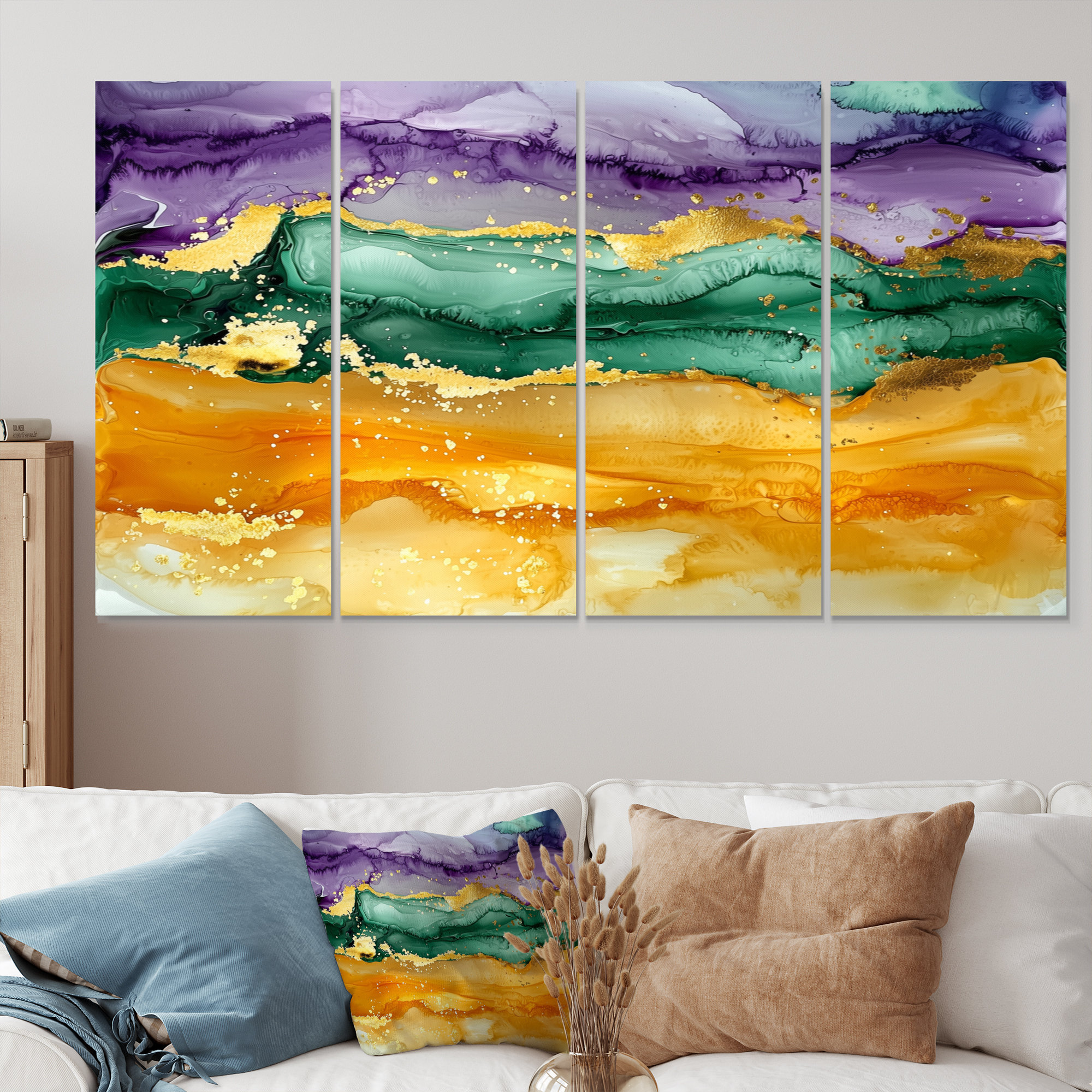 Wrought Studio™ Noyaan - Abstract Print Wall Art - Modern Wall Art ...