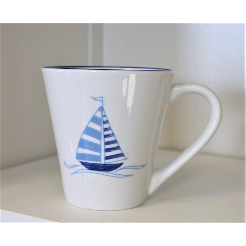 Euro Ceramica Nautical Ahoy Assorted Mugs & Reviews | Wayfair