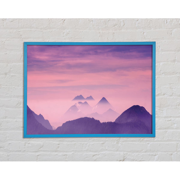 Union Rustic Lavender Mountain Top by Unkown - Single Picture Frame Art ...