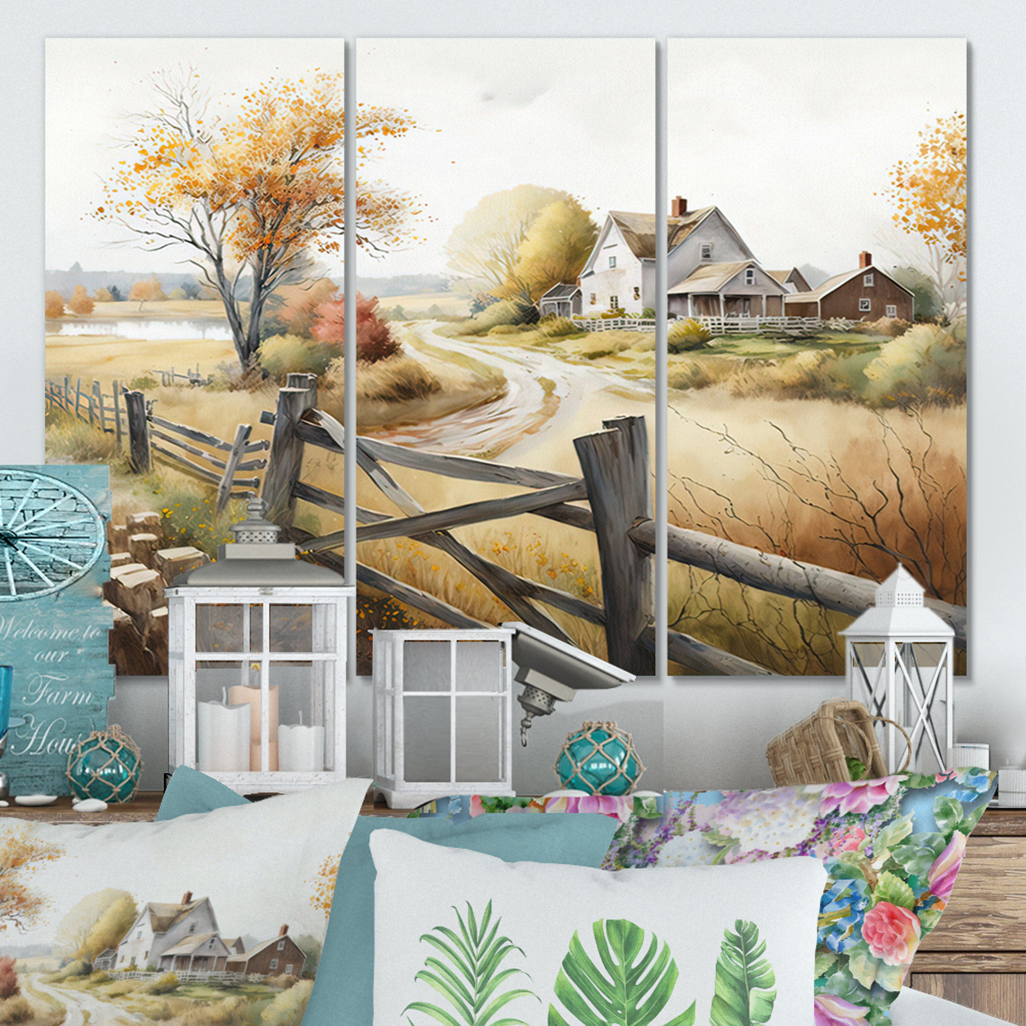 August Grove® Beautiful Barn In Spring III - Farmhouse / Country Canvas ...