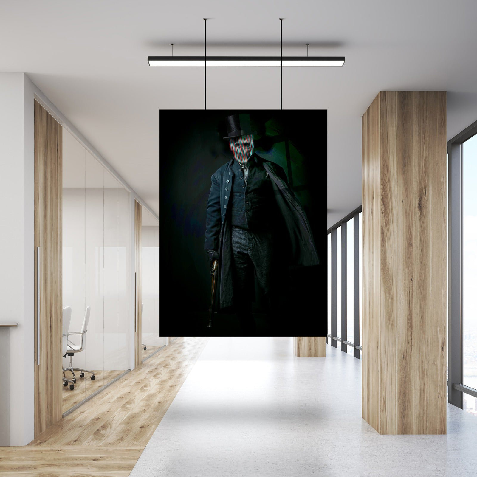Trinx Ghost Man Glass Wall Art - Unframed Photograph on Glass - Wayfair ...