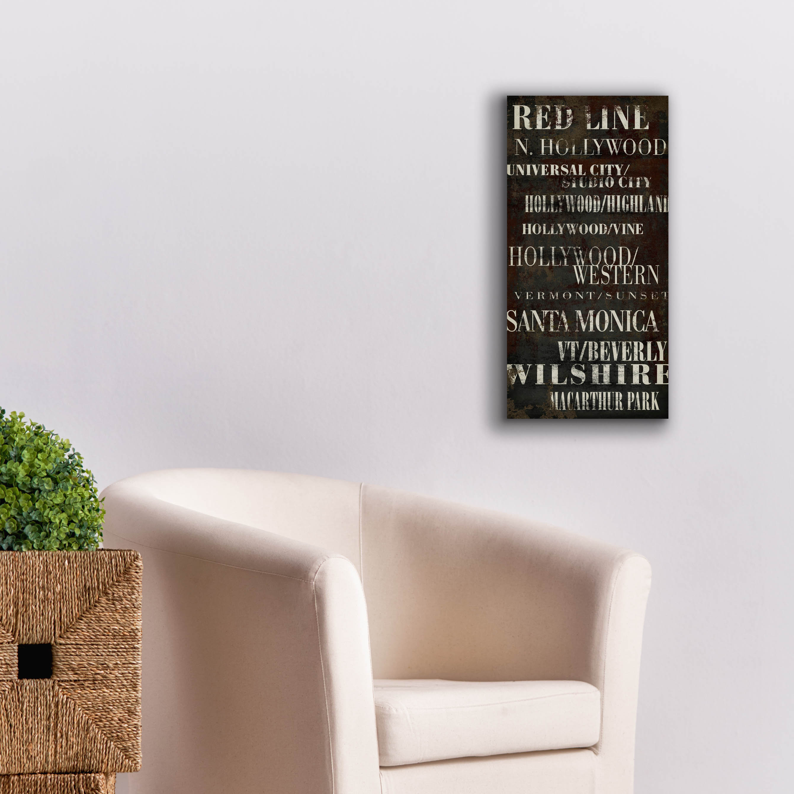 Trinx «La Red Line» par Art Licensing Studio, art mural sur toile ...