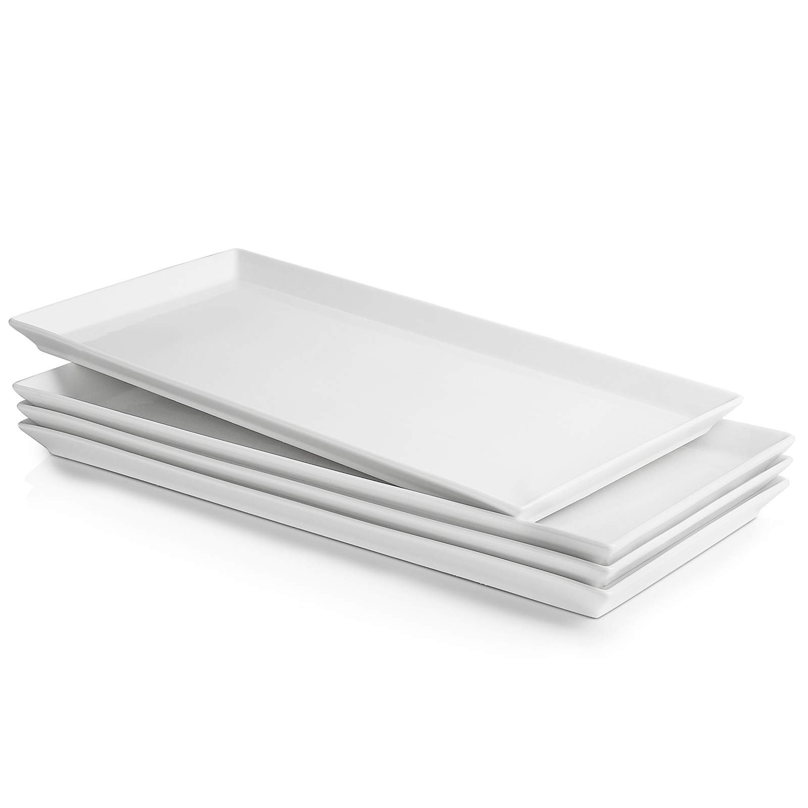 Hokku Designs White Serving Platters, Porcelain Serving Trays For ...