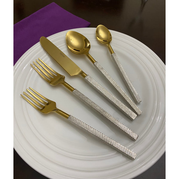 Classy R Us Vibhsa Designer 20 Piece Flatware Set, Service for 4 | Wayfair