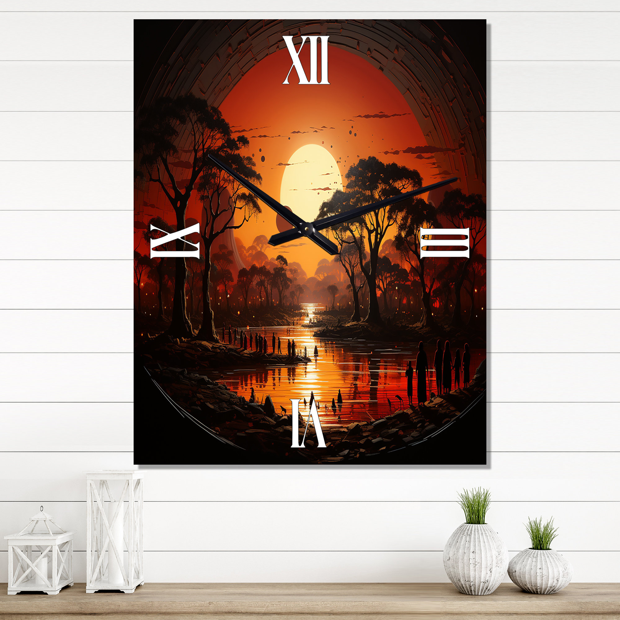 Design Art African Tribal Eternity I - African Tribal Wall Clock | Wayfair