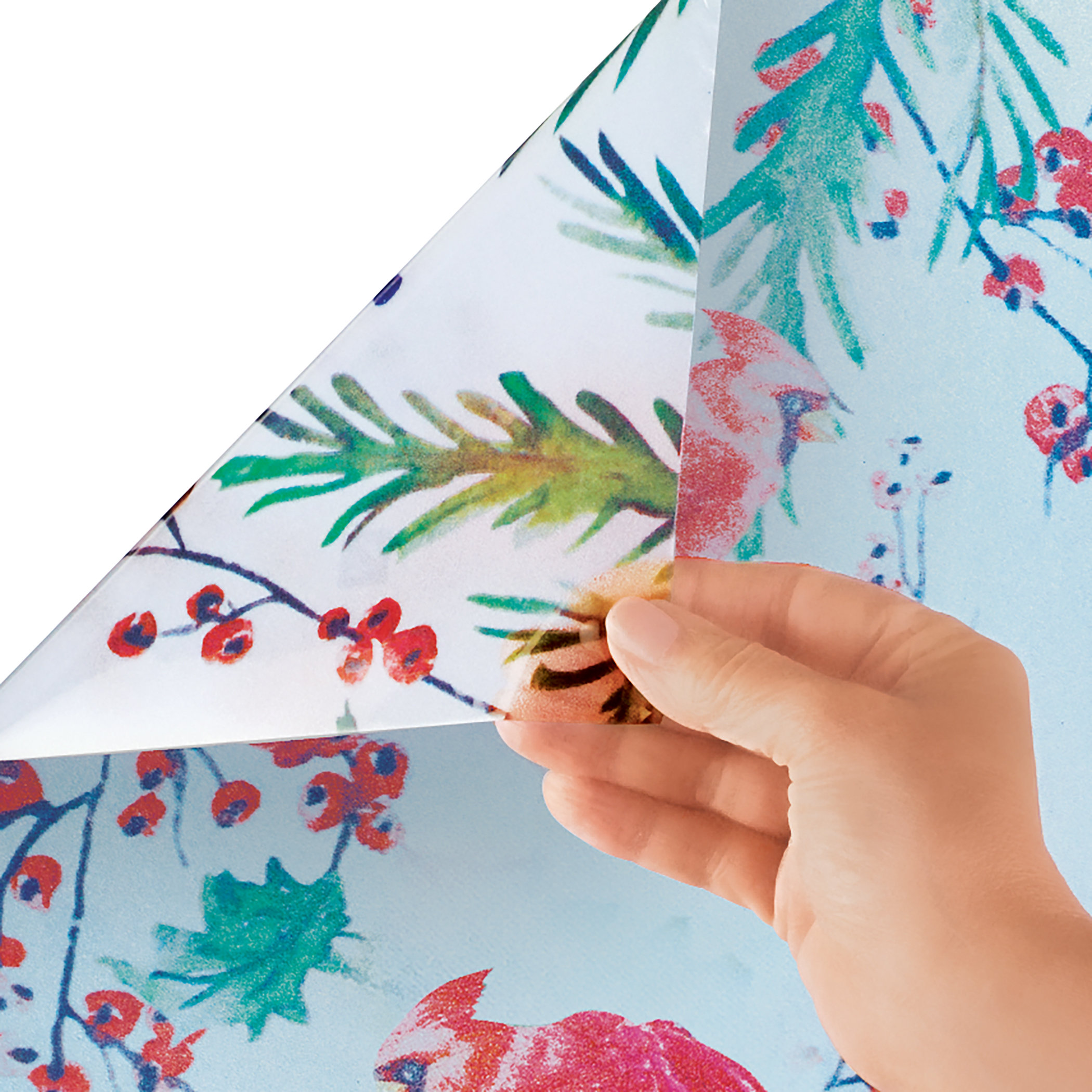 Winston Porter Cardinals Cut-to-Fit Holiday Window Cling | Wayfair