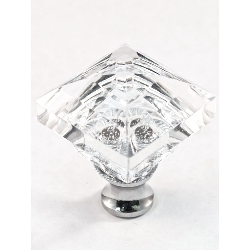 Cal Crystal 1 1/4" Length Square Knob & Reviews | Wayfair