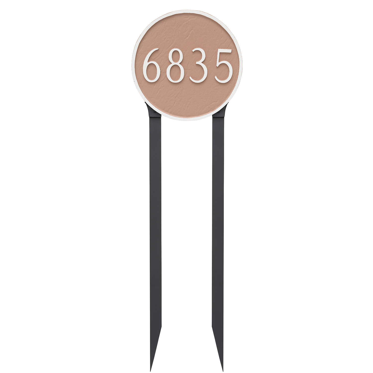 Montague Metal Products Inc. Circle 1-Line Large Lawn Address Sign ...