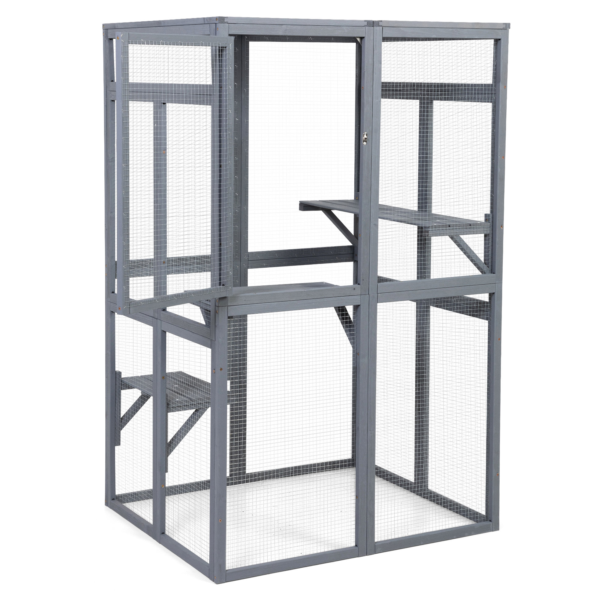 One Allium Way Outdoor Cat House With Strong Platforms, And Feature ...