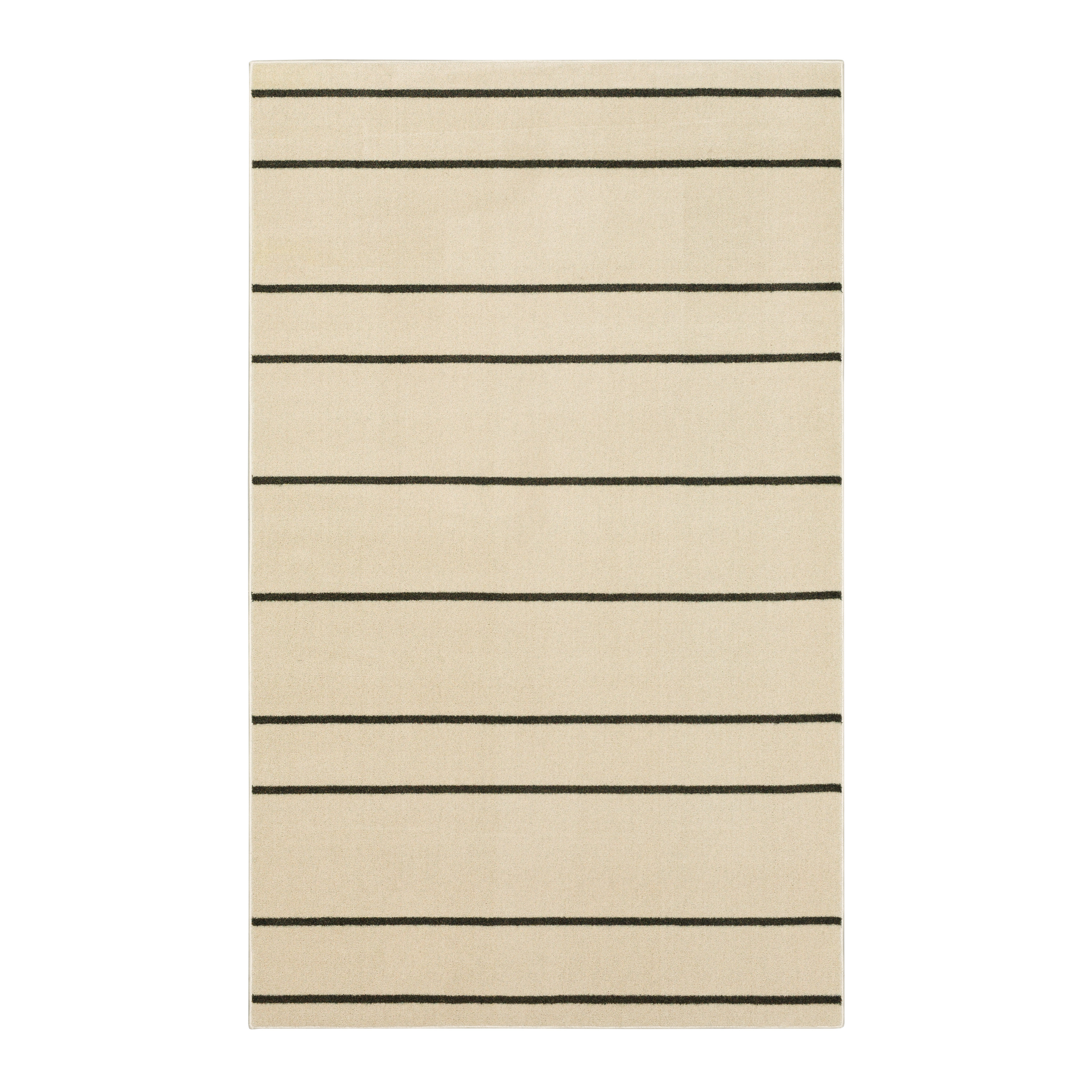 Gracie Oaks Seibold Striped Cream Area Rug | Wayfair