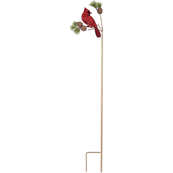 The Holiday Aisle® Lawncrest Cardinal Garden Stake | Wayfair