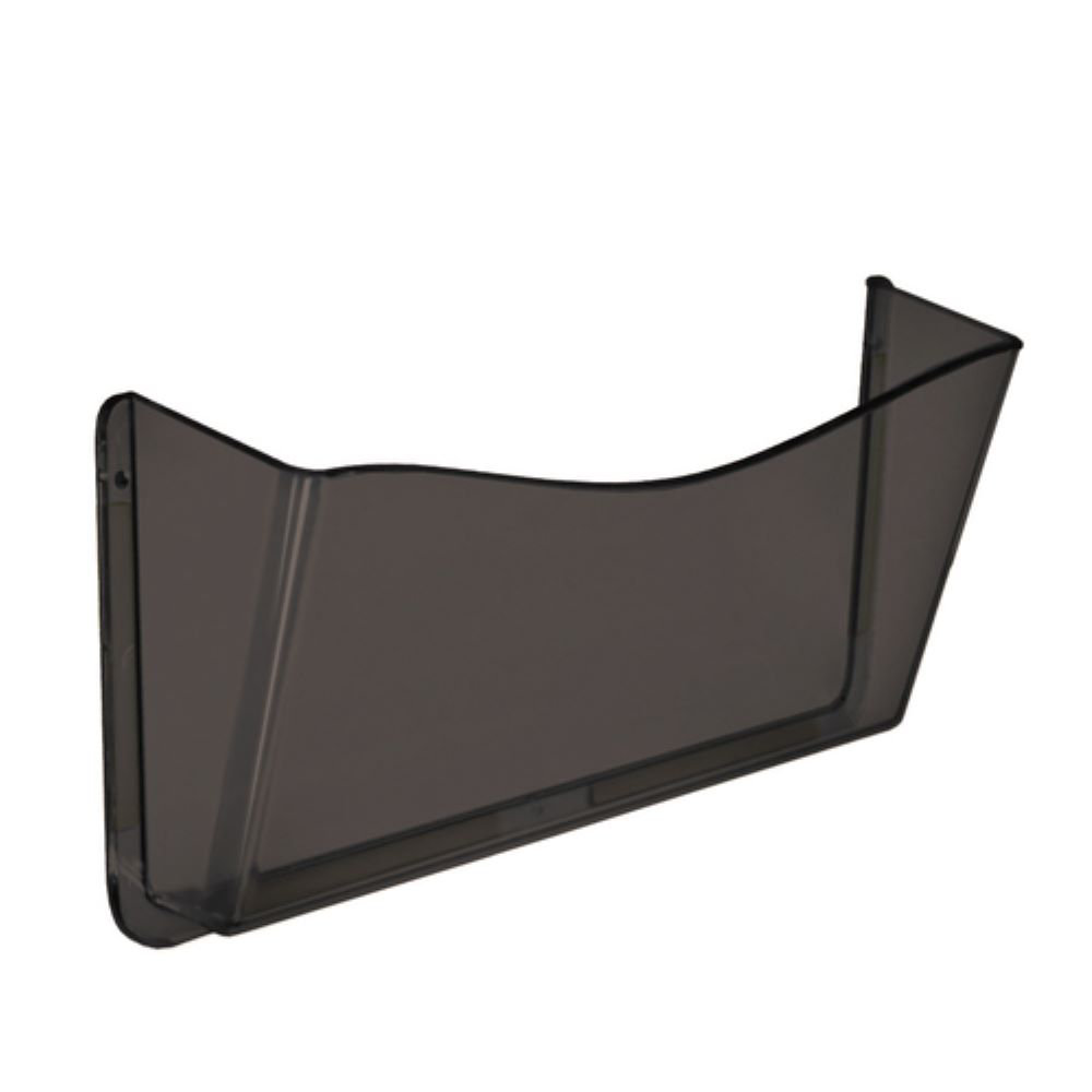 Azar Displays Dark Gray/Smoke Colored Single Pocket Wall File with ...