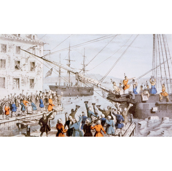 Breakwater Bay Posterazzi " The Boston Tea Party " Painting Print | Wayfair