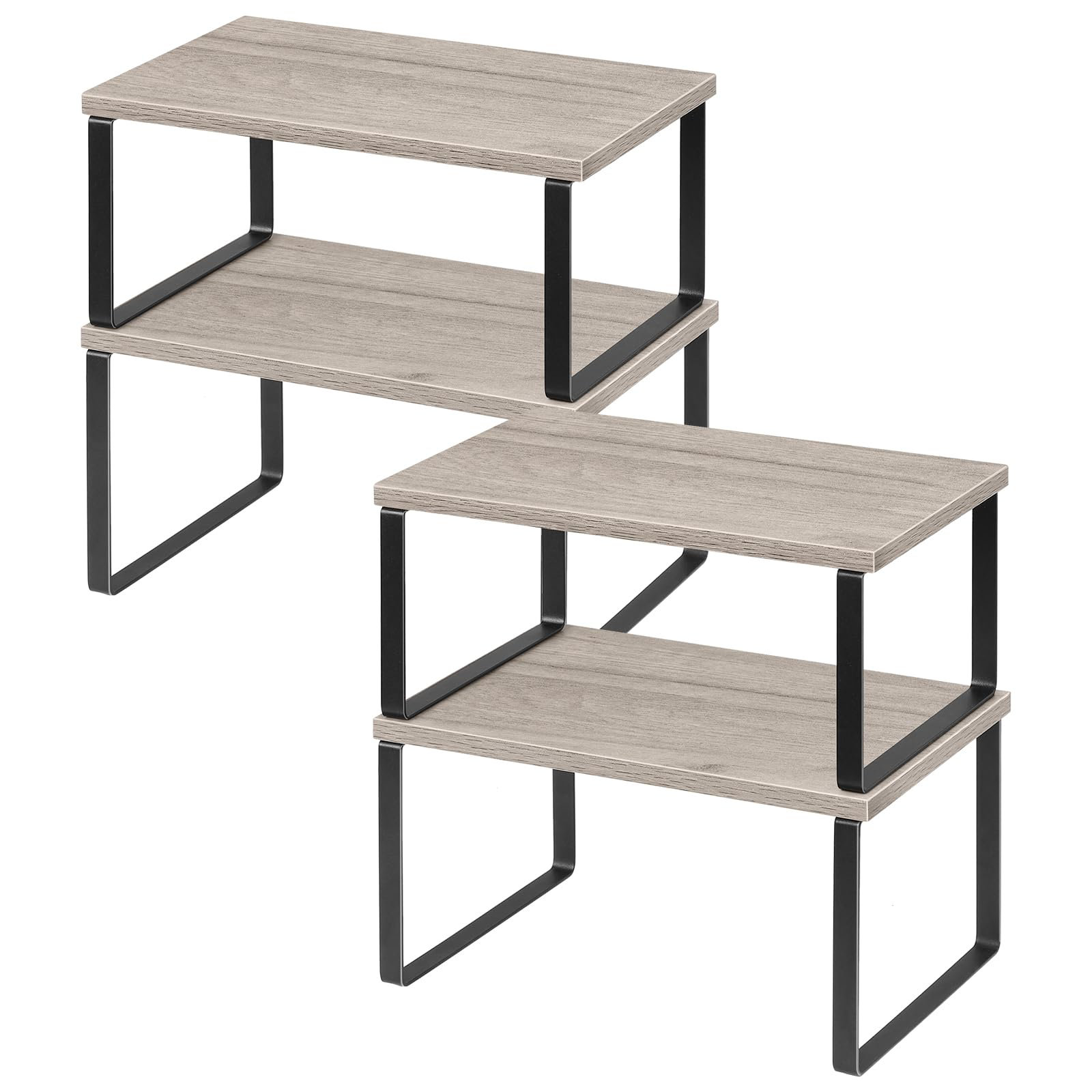 17 Stories Kitchen Cabinet And Counter Shelf Organizer, Shelf Riser For ...