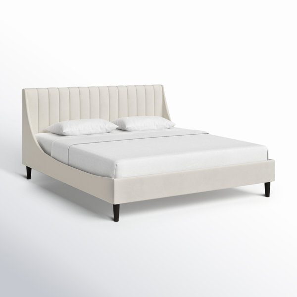 Upholstered White Platform Beds You'll Love | Wayfair