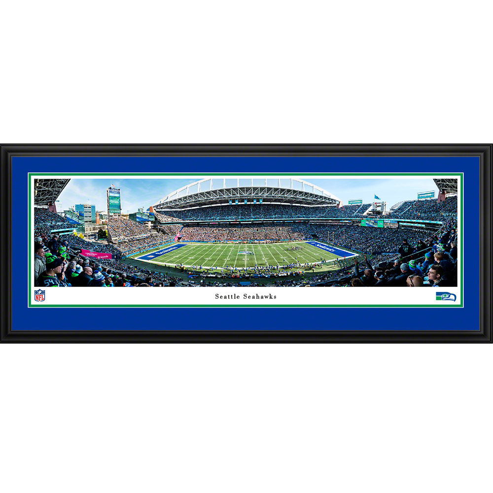 Ebern Designs Seattle Seahawks On Paper Print | Wayfair
