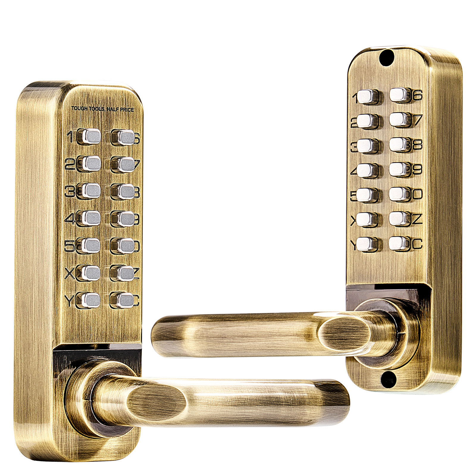 VEVOR Mechanical Keyless Entry Door Lock 14 Key Mechanical Door Lock ...