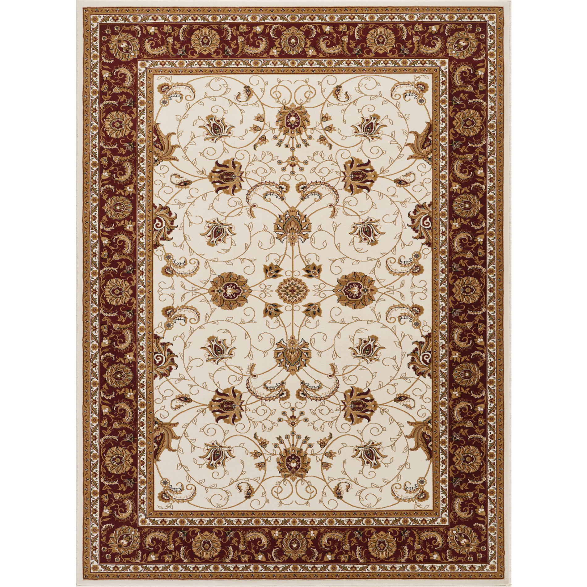 Astoria Grand Ivory 5 ft. 3 in. x 7 ft. 3 in. Area Rug | Wayfair