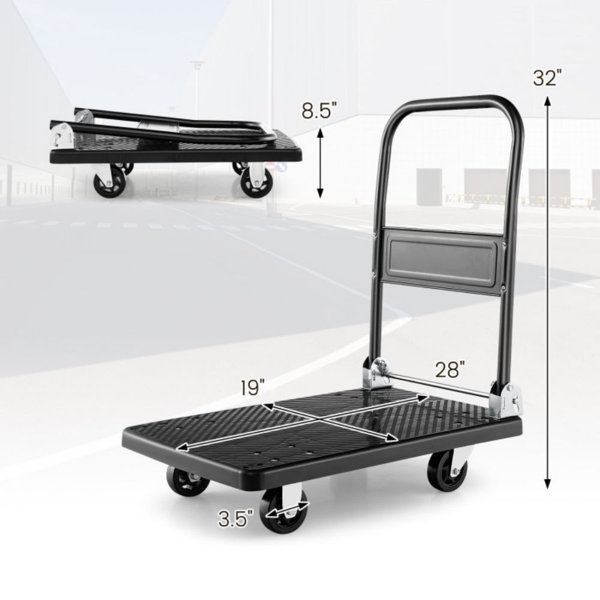 Shimano 440 Lb. Capacity Foldable Platform Dolly | Wayfair