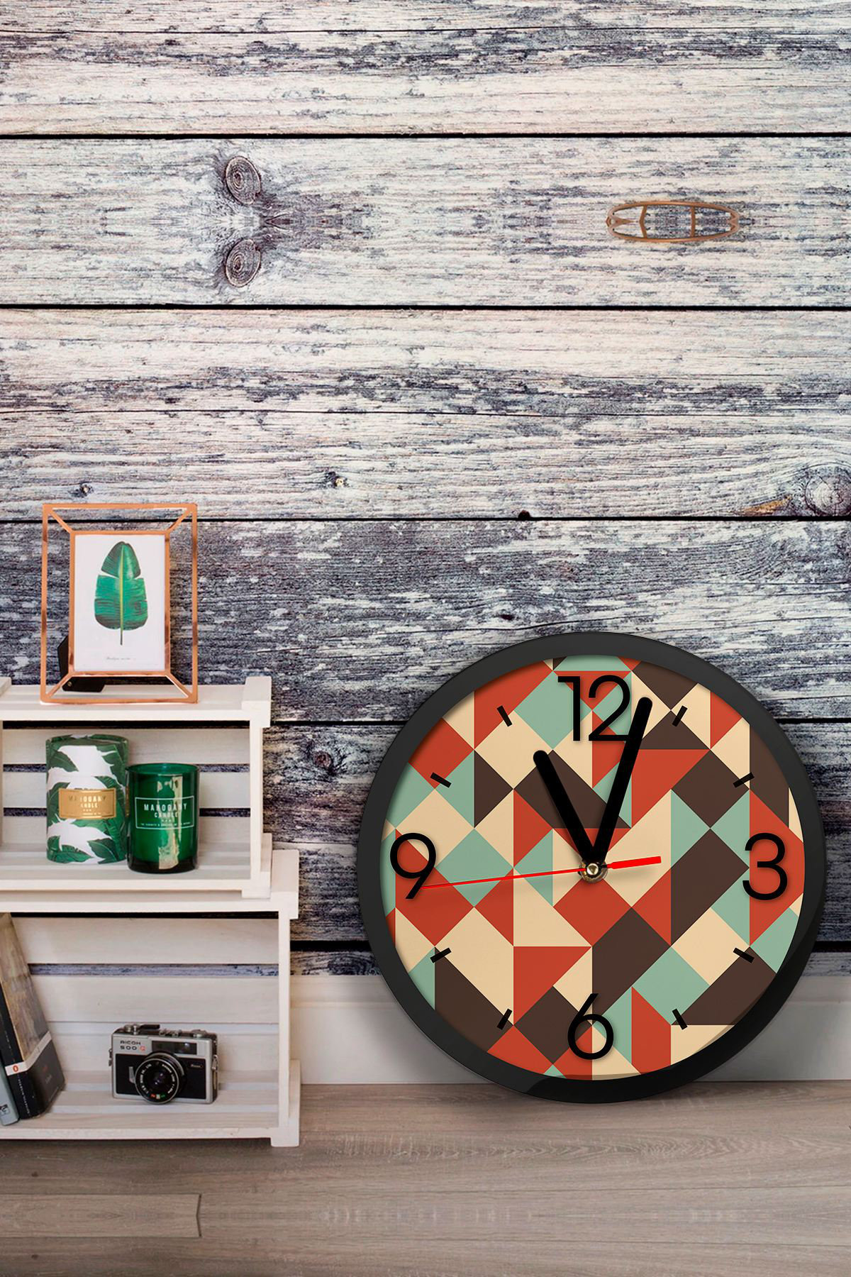 East Urban Home Decorative MDF Clock | Wayfair