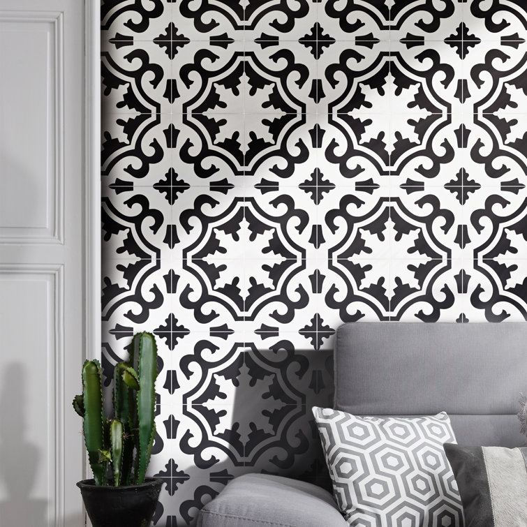 Moroccan Mosaic Tile House Tanger 8" x 8" Cement Patterned Wall & Floor ...