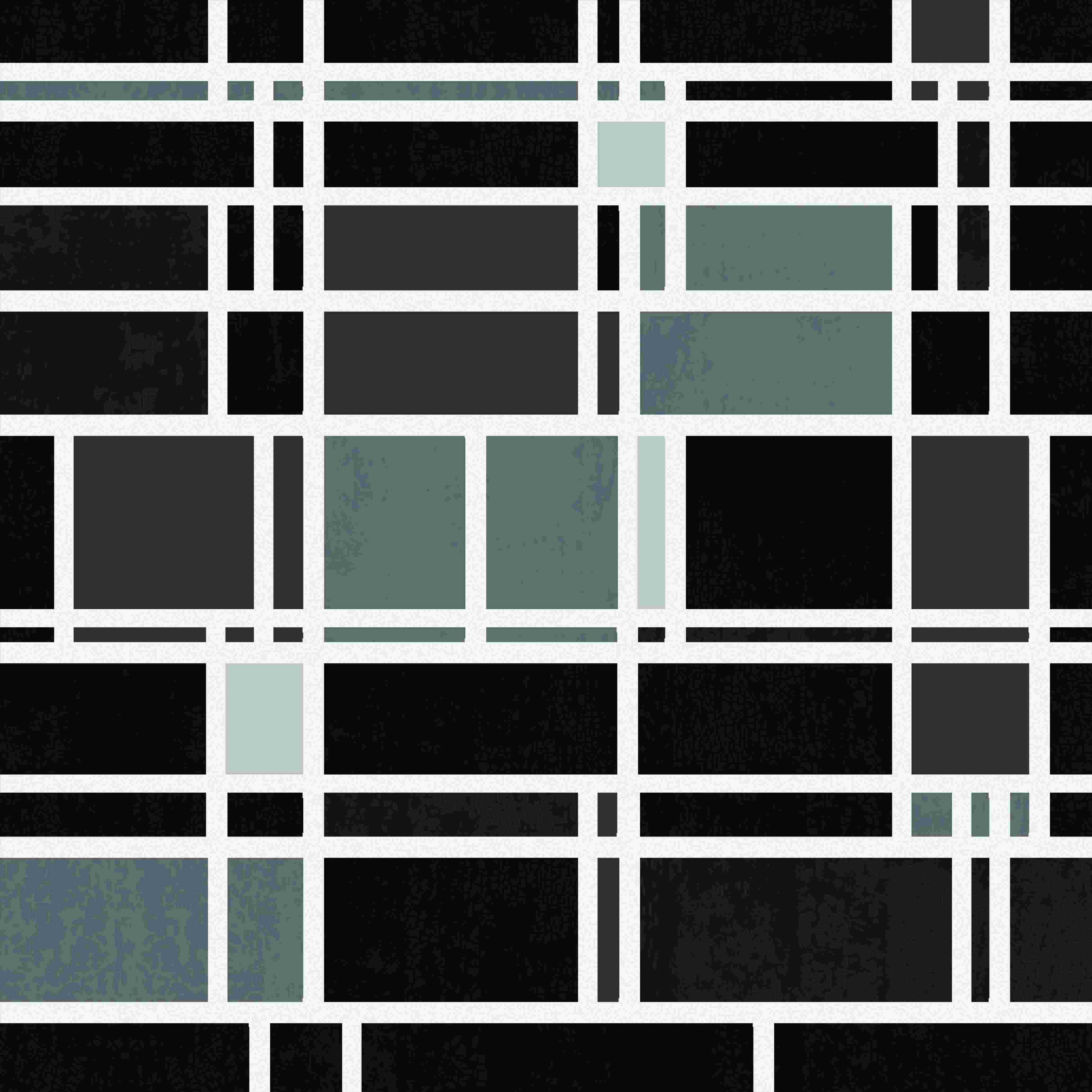 Ebern Designs Geo Blocks Black and White - Wrapped Canvas Graphic Art ...