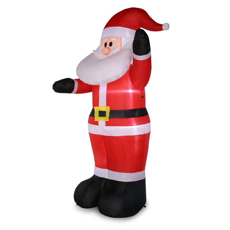 The Holiday Aisle® Christmas Santa Claus Inflatable & Reviews | Wayfair
