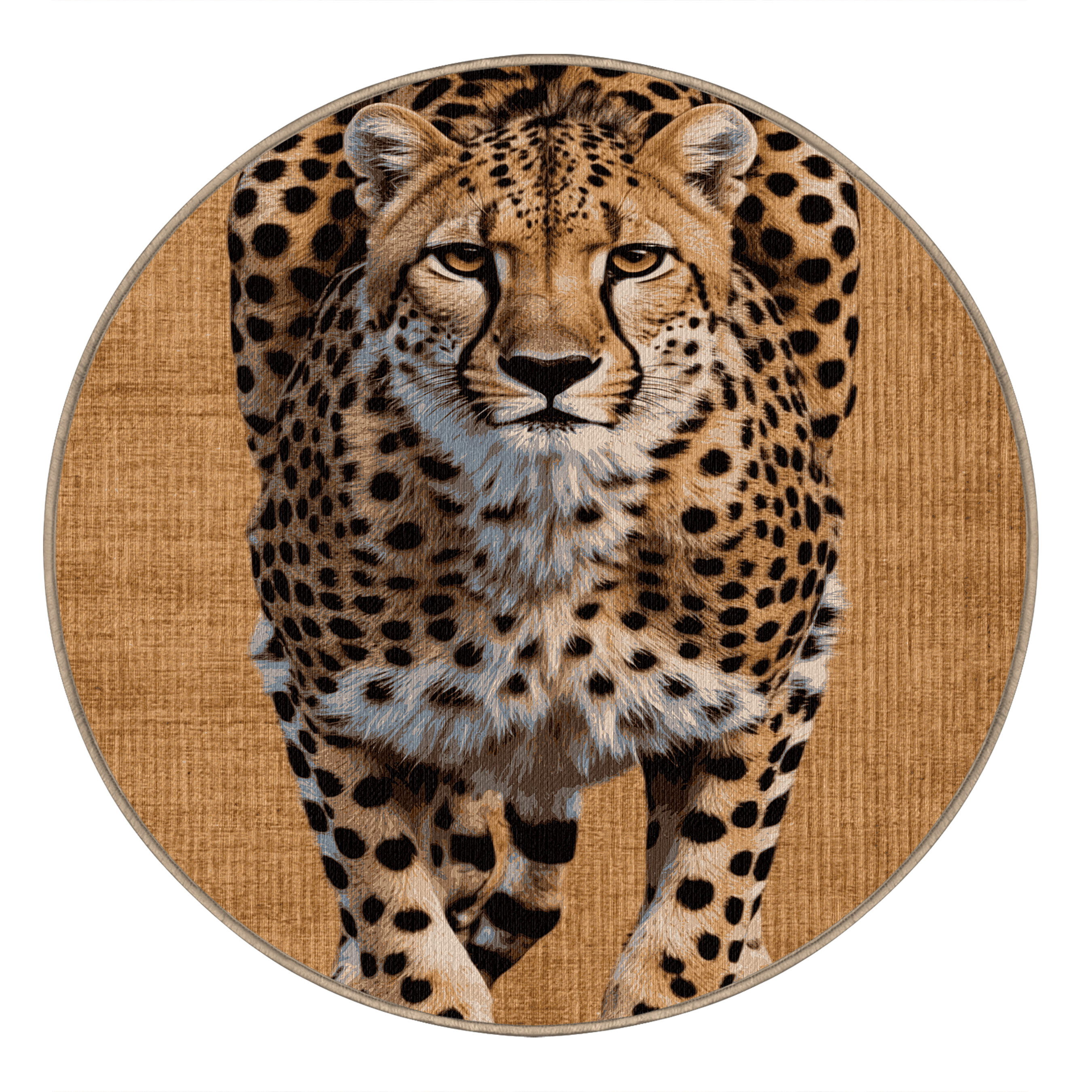 Rosdorf Park Washable Saharan Cheetah Big Cats Area Rug | Wayfair