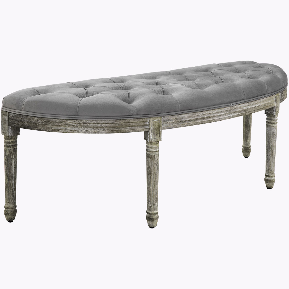 Ophelia & Co. Semi-Circle Upholstered Bench | Wayfair