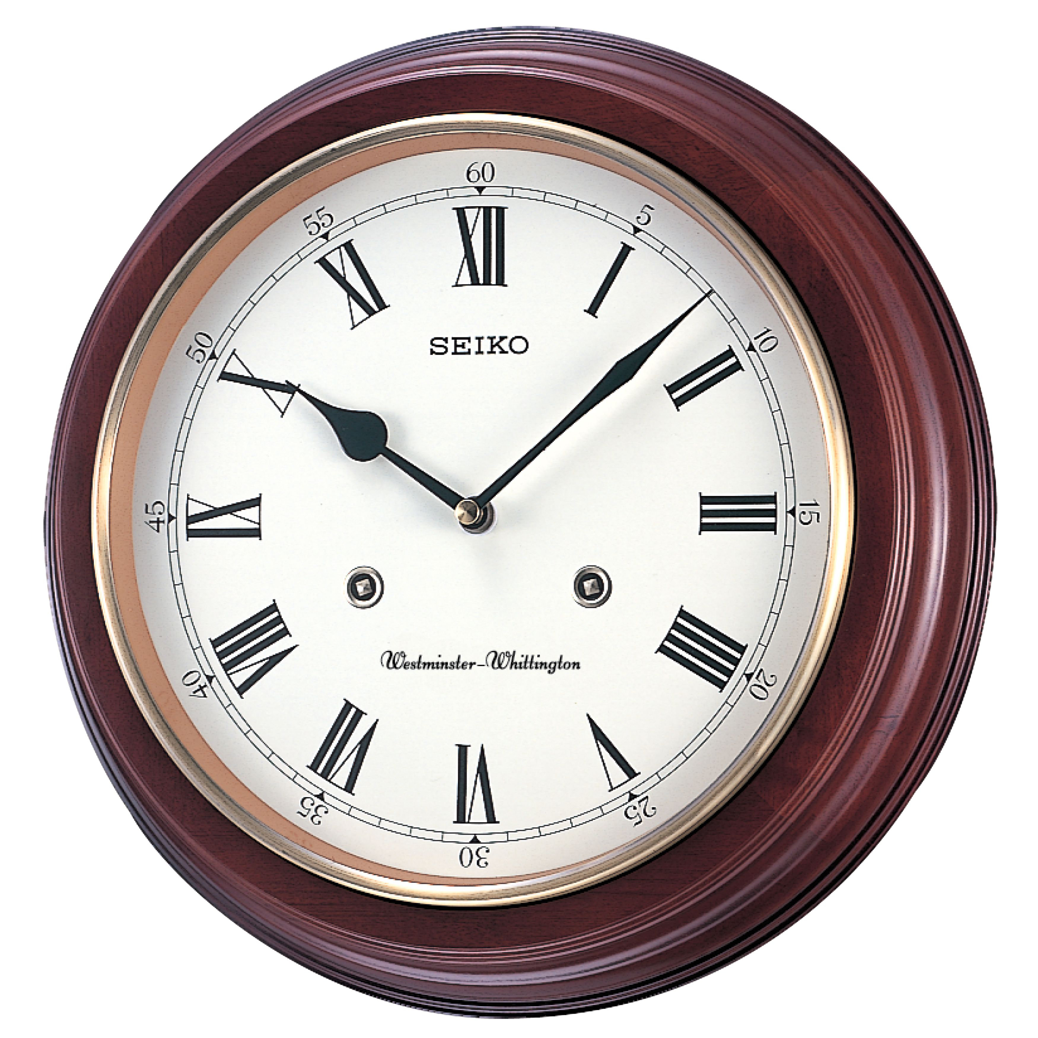 Seiko QXH202BLH Wall Chime Clock, Brown & Reviews | Wayfair