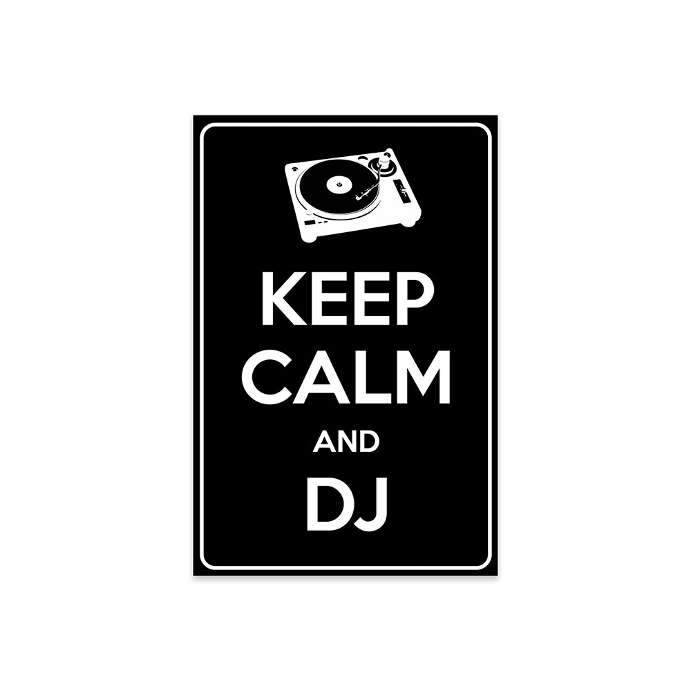 Trinx Keep Calm & Dj Print On Acrylic Glass | Wayfair