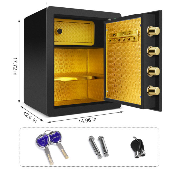 YITAHOME Digital Keypad Depository Safe with Dual-Lock Safe & Reviews ...
