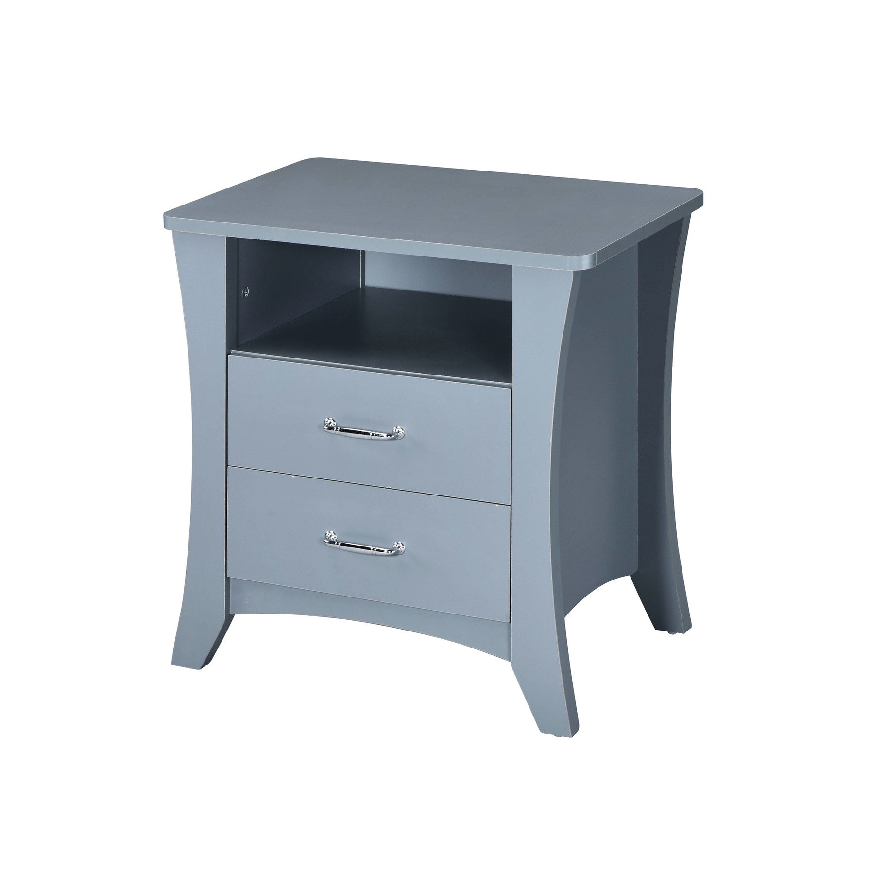 Red Barrel Studio® Accent Table With 2 Drawers And Open Storage Space ...