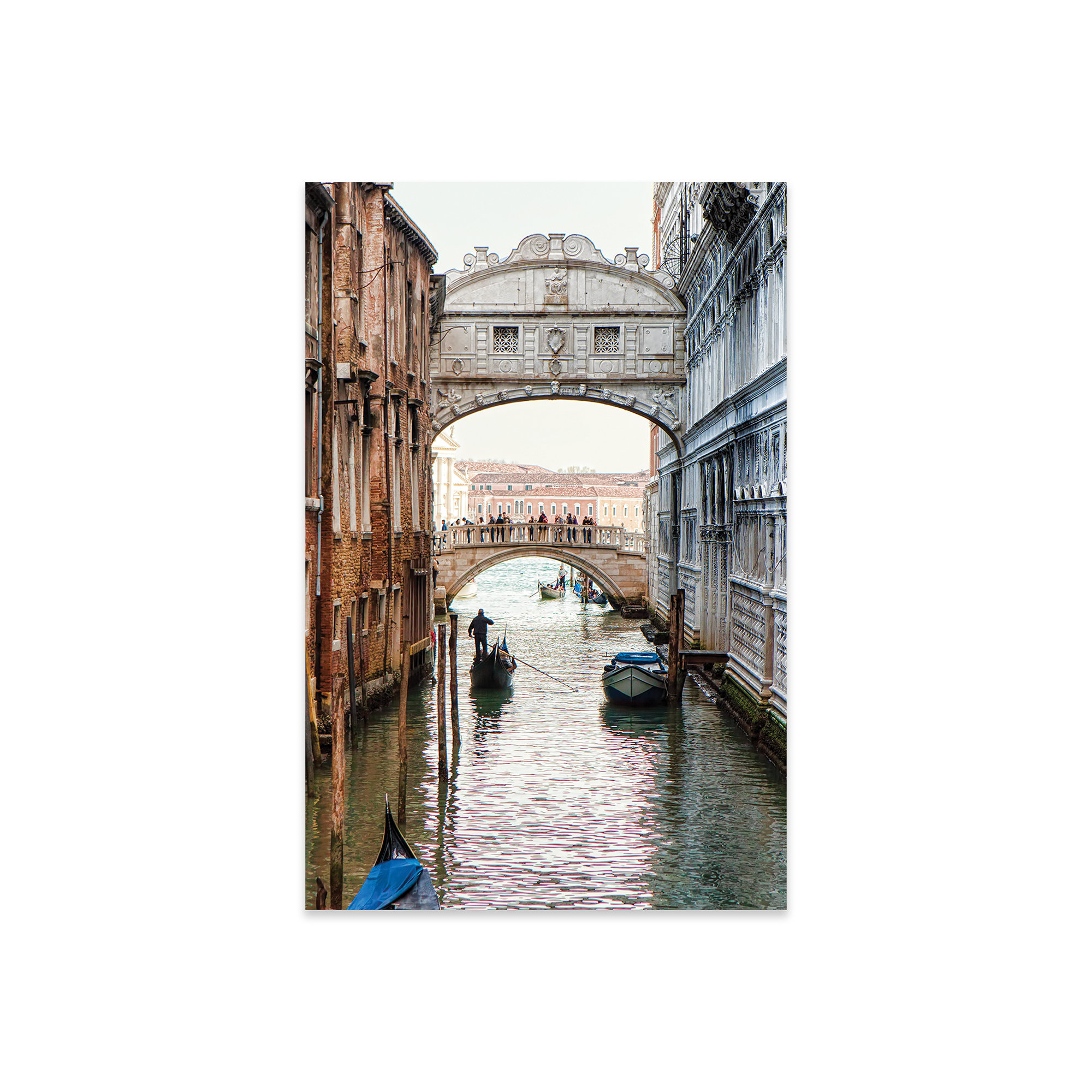 Ebern Designs Gondolas Under Bridge Of Sighs In Venice On Plastic ...