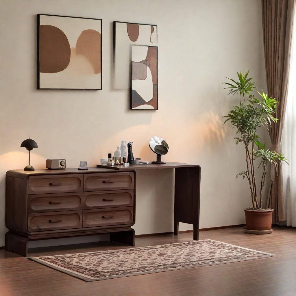 Zacklyo Simple Retro Atmosphere Dressing Table | Wayfair
