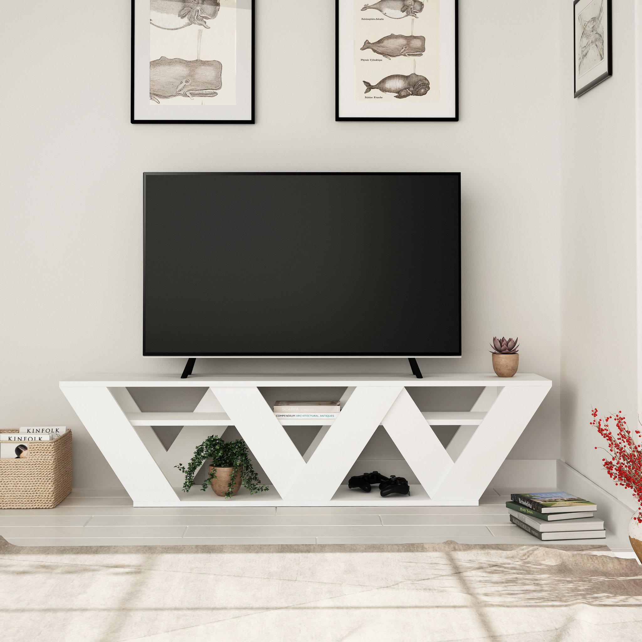 Wade Logan Ajanay TV Stand for TVs up to 70" & Reviews | Wayfair